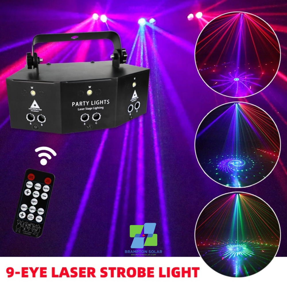 Professional New Nine Eye Strobe Light. – New Energy Brampton Solar ...
