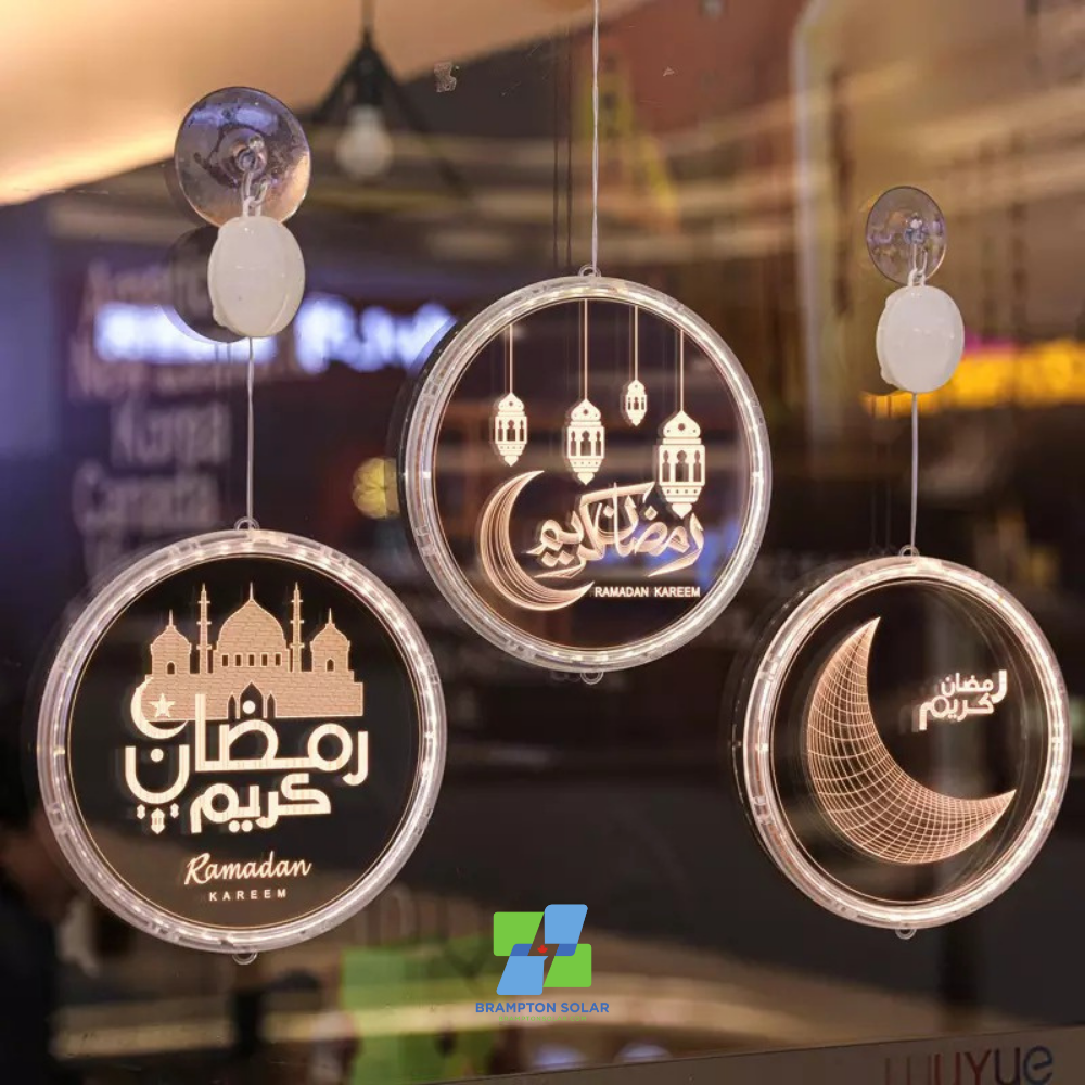 Ramadan Kareem 3D Wall Window LED Light. – New Energy Brampton Solar ...
